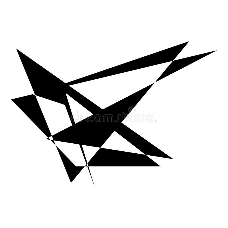 Edgy, Ruptured, Shatter, Splinter Shape, Design Element. Random ...