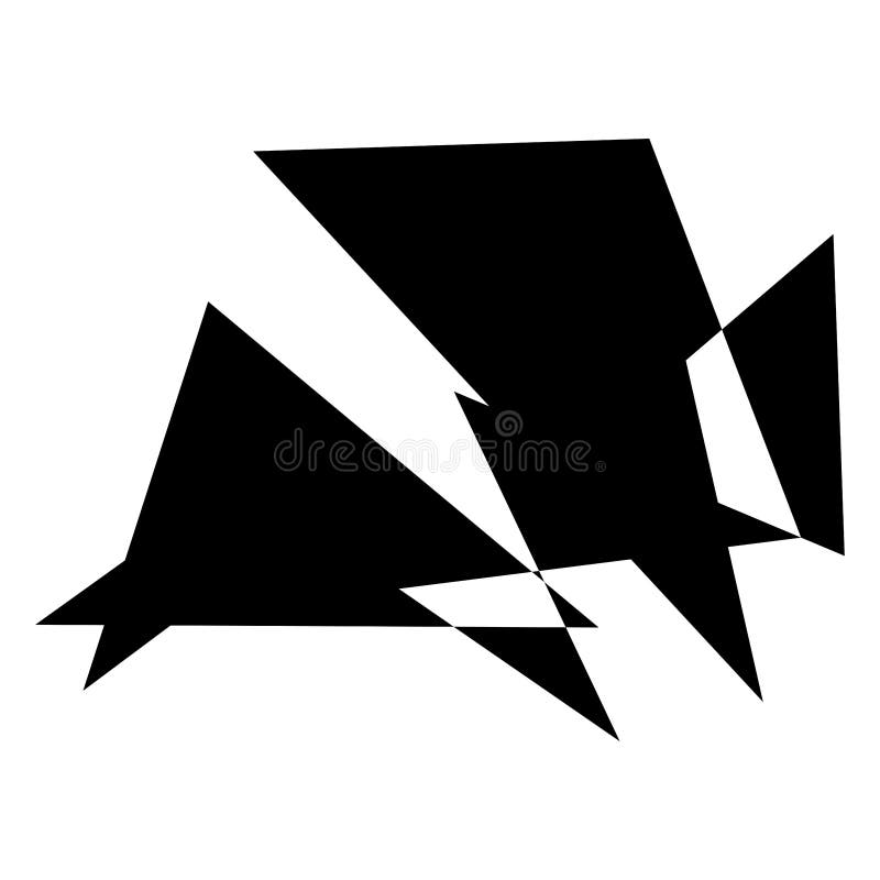 Edgy, Ruptured, Shatter, Splinter Shape, Design Element. Random ...