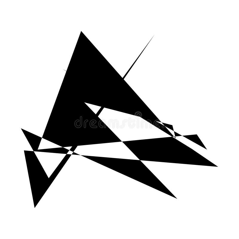 Edgy, Ruptured, Shatter, Splinter Shape, Design Element. Random ...