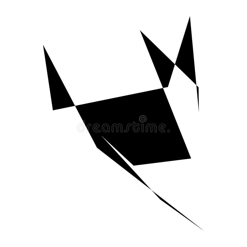 Edgy, Ruptured, Shatter, Splinter Shape, Design Element. Random ...