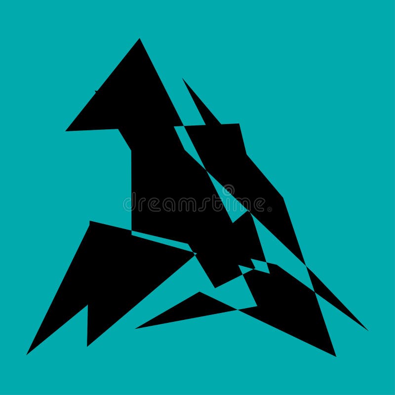 Edgy, Ruptured, Shatter, Splinter Shape, Design Element. Random ...