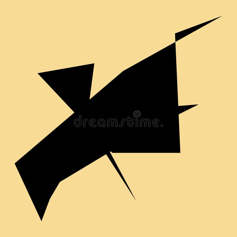Edgy, Ruptured, Shatter, Splinter Shape, Design Element. Random ...