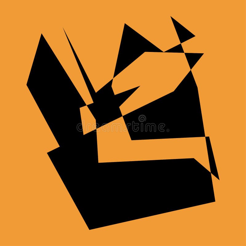 Edgy, Ruptured, Shatter, Splinter Shape, Design Element. Random ...