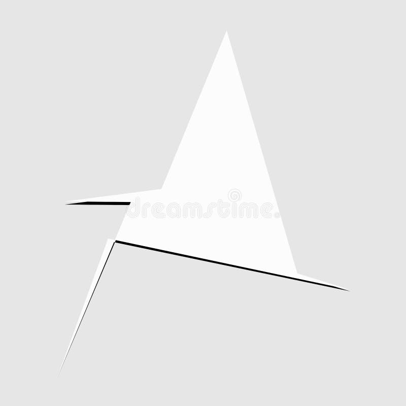 Edgy, Ruptured, Shatter, Splinter Shape, Design Element. Random ...