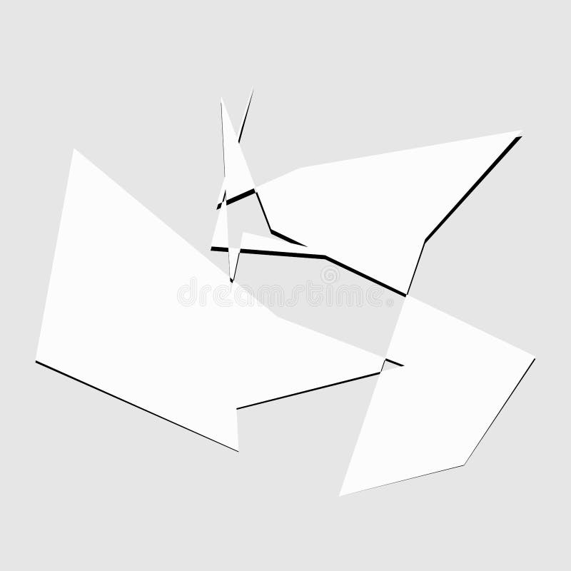 Edgy, Ruptured, Shatter, Splinter Shape, Design Element. Random ...