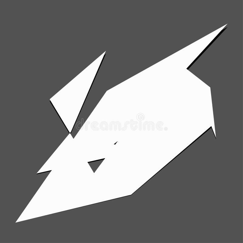 Edgy, Ruptured, Shatter, Splinter Shape, Design Element. Random ...