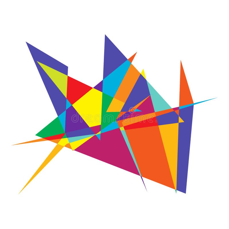 Edgy, Ruptured, Shatter, Splinter Shape, Design Element. Random ...