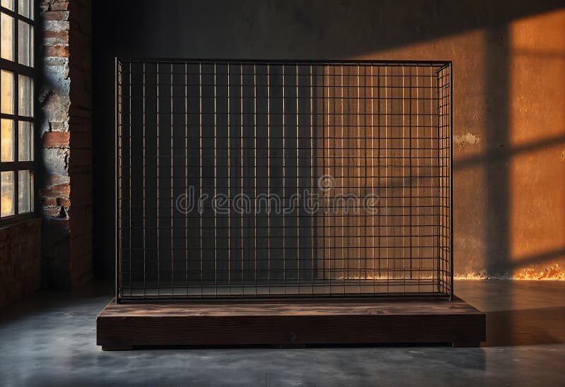 Edgy Wire Grid Product Stage Stock Illustration - Illustration of ...