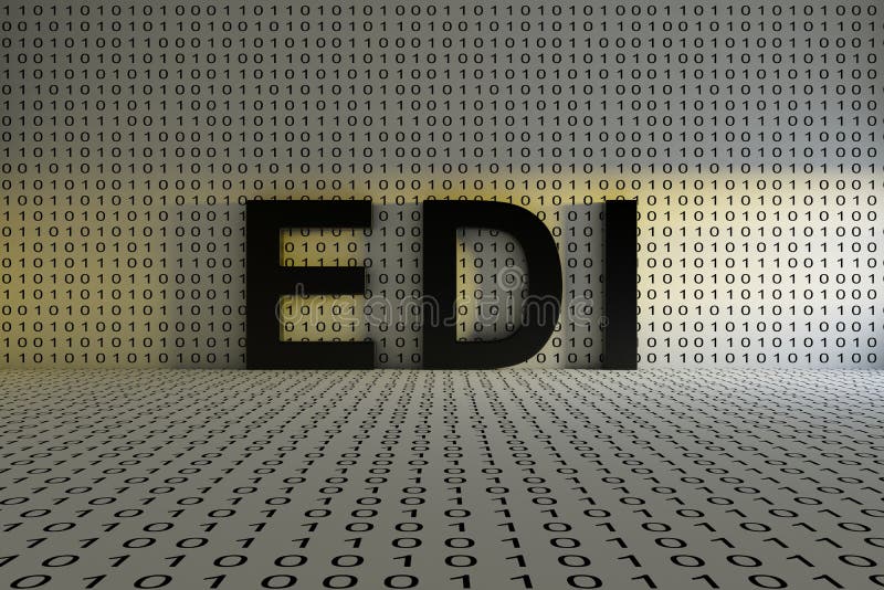 EDI concept text sunlight stock illustration. Illustration of render ...