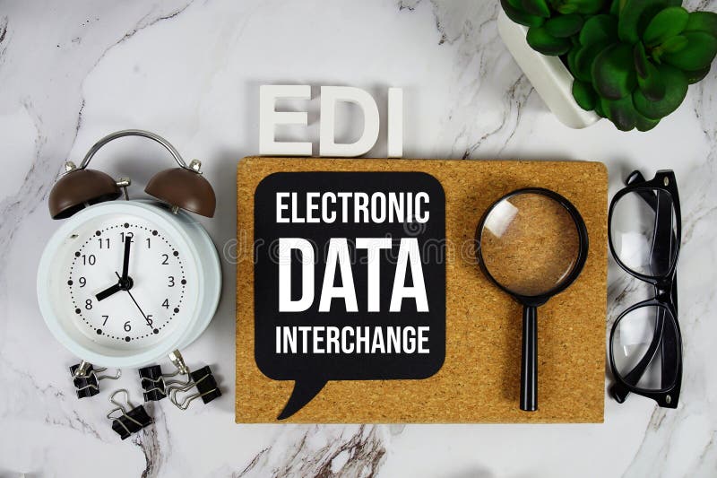 EDI Electronic Data Interchange Symbol. Concept Words EDI Electronic ...