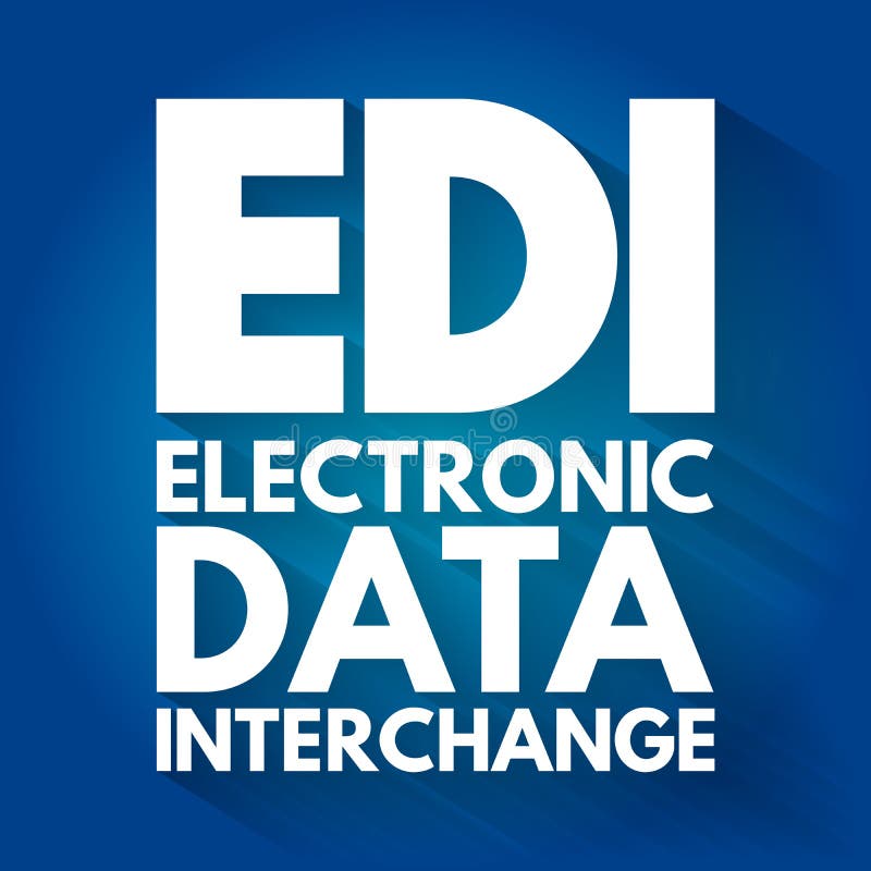 EDI - Electronic Data Interchange Acronym, Technology Concept ...
