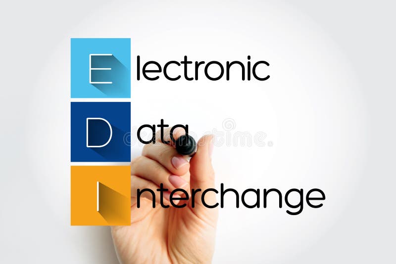 EDI - Electronic Data Interchange Acronym, Technology Concept ... EDI - Electronic Data Interchange Acronym, Technology Concept ...
