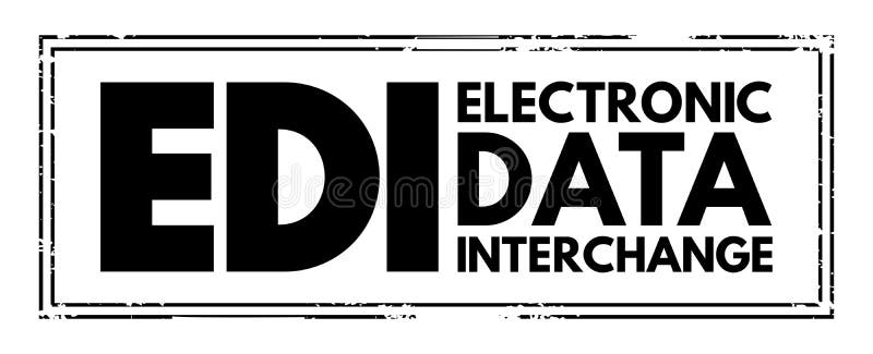 EDI Electronic Data Interchange - Concept of Businesses Electronically ...