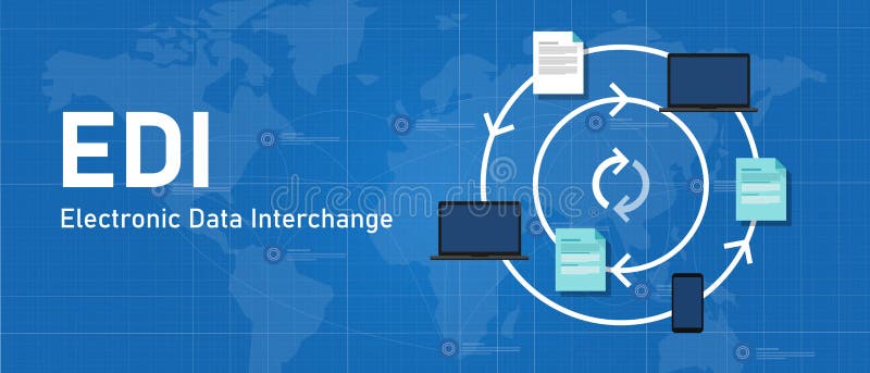 Edi Electronic Data Interchange Concept with Big Word or Text and Team ... Edi Electronic Data Interchange Concept with Big Word or Text and Team ...