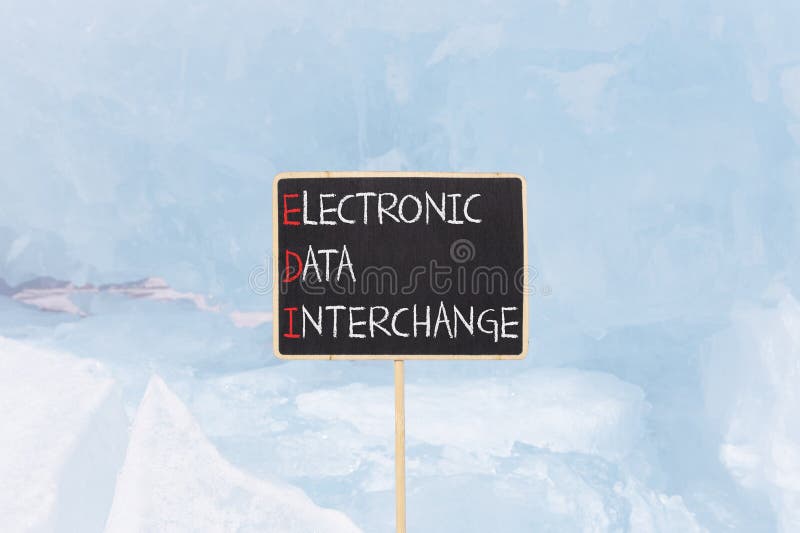 EDI Electronic Data Interchange Symbol. Concept Words EDI Electronic ...