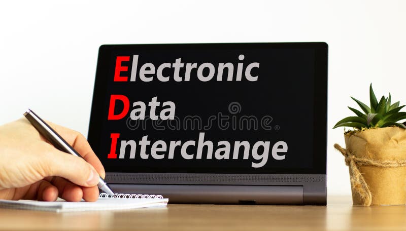 EDI Electronic Data Interchange Symbol. Concept Words EDI Electronic ...