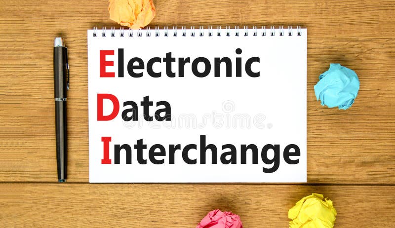 EDI Electronic Data Interchange Symbol. Concept Words EDI Electronic ...