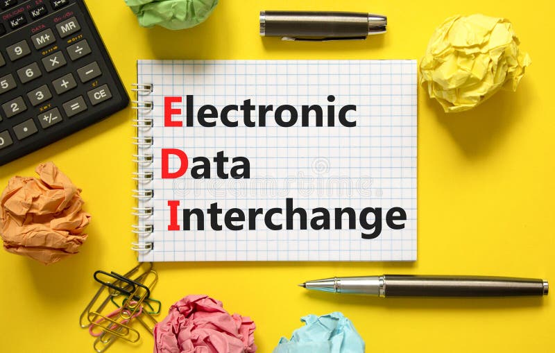 EDI Electronic Data Interchange Symbol. Concept Words EDI Electronic ...