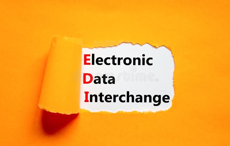 EDI Electronic Data Interchange Symbol. Concept Words EDI Electronic ...