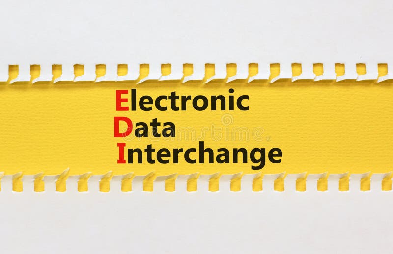 EDI Electronic Data Interchange Symbol. Concept Words EDI Electronic ...