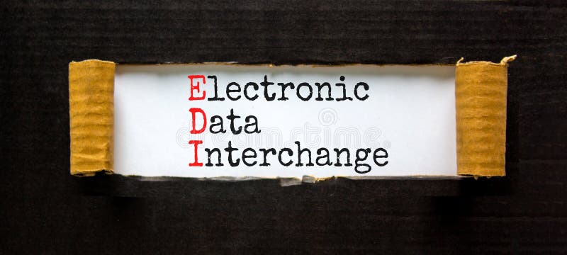 EDI Electronic Data Interchange Symbol. Concept Words EDI Electronic ...