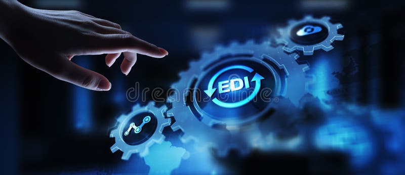 Edi Electronic Data Interchange System Visualization Stock Photos ...