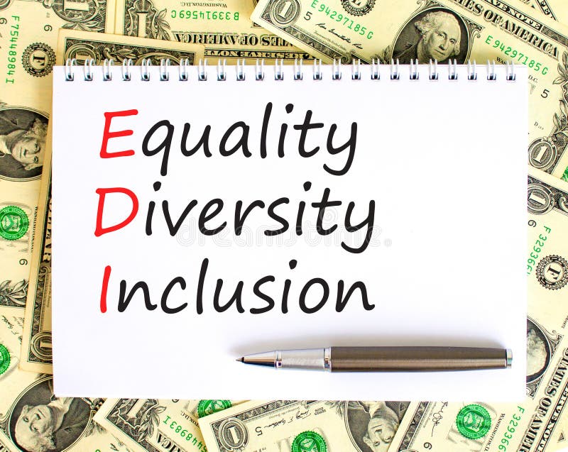 EDI Equality Diversity Inclusion Symbol. Concept Words EDI Equality ...