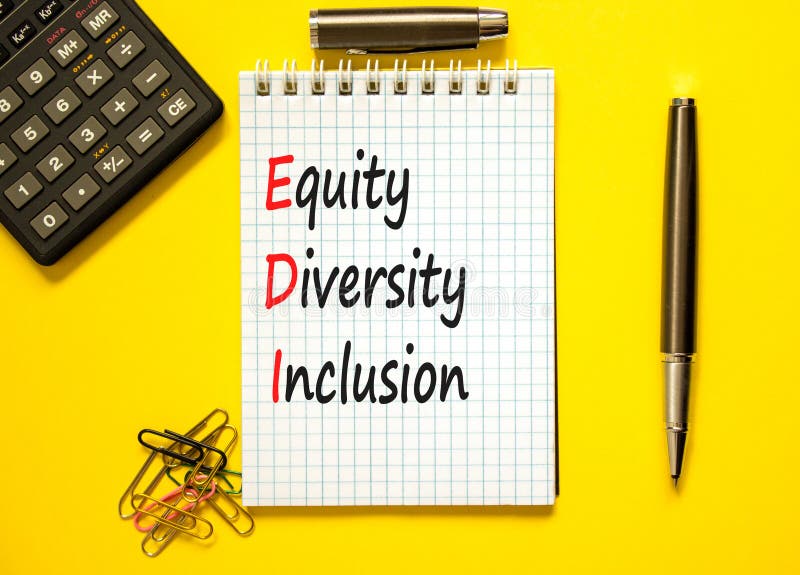 EDI Equity Diversity Inclusion Symbol. Concept Words EDI Equity ... EDI Equity Diversity Inclusion Symbol. Concept Words EDI Equity ...