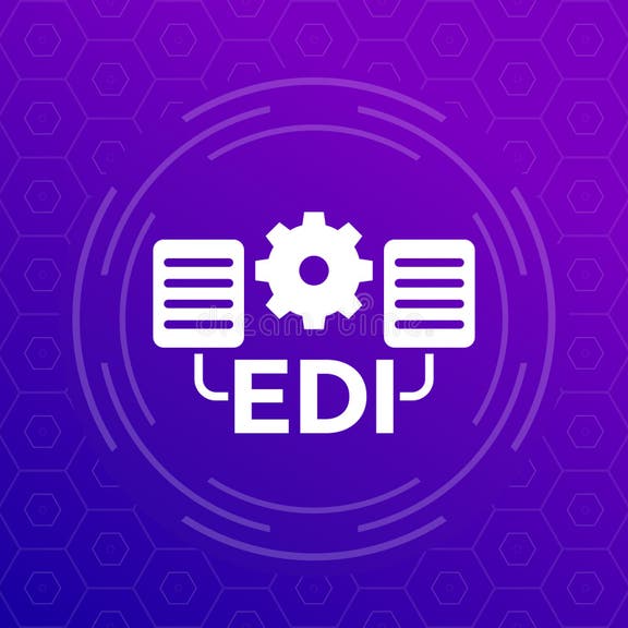 EDI Icon, Electronic Data Interchange Vector Art Stock Vector ...