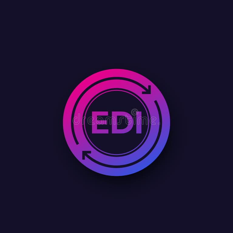 EDI Icon, Electronic Data Interchange Vector Stock Vector ...