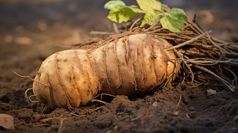 Edible wapato plant stock illustration. Illustration of wetland - 360733673