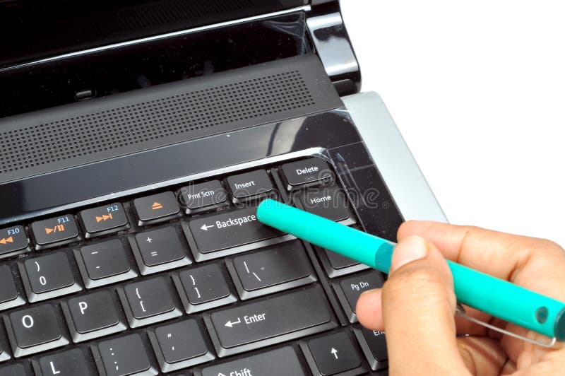 Retroceso foto de archivo. Imagen de teclado, clave, negro - 89888062