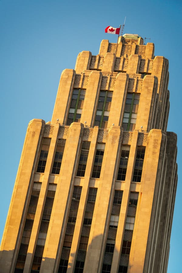 Edifice Aldred, an Art Deco Building in the Old Monteal, Quebec Canada ...