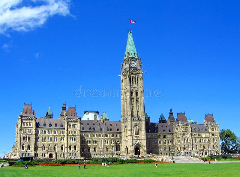 Edificio Canadiense Del Parlamento En Ottawa Foto de archivo - Imagen ...