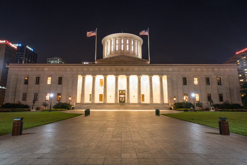 Edificio capital de Ohio foto editorial. Imagen de blanco - 122145536
