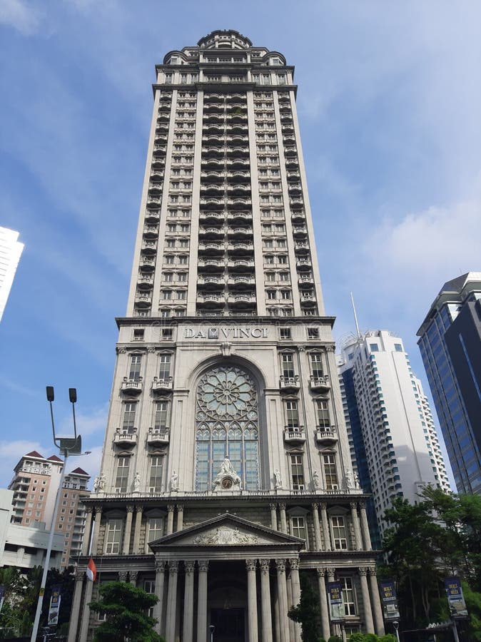 Edificio davinci fotografía editorial. Imagen de representar - 264244072