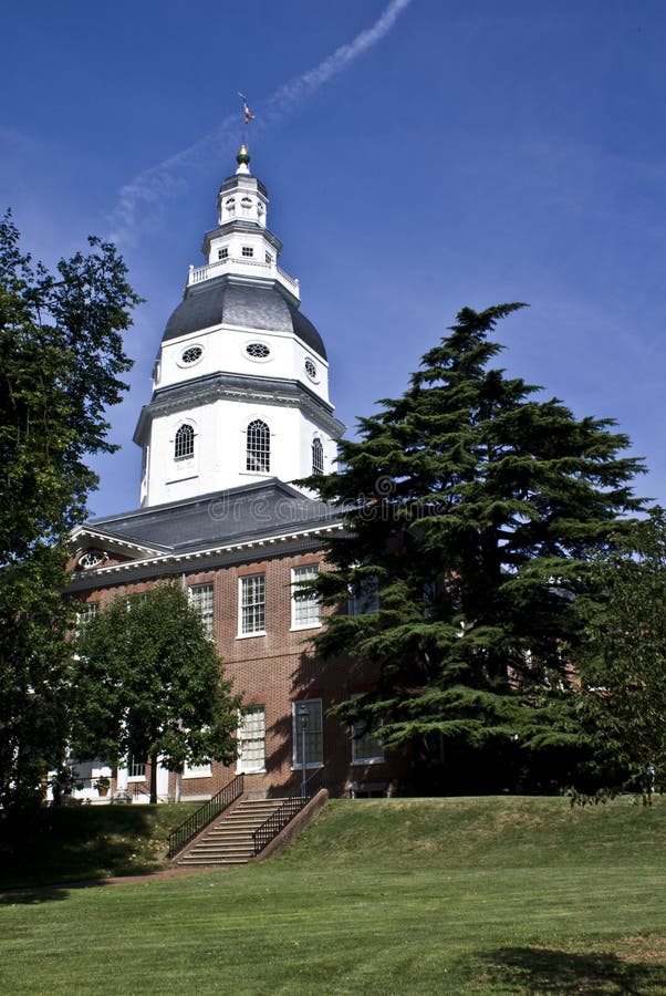 Edificio De Capital De Maryland Imagen de archivo - Imagen de ...