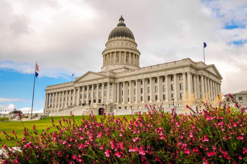 Edificio Del Capitolio Del Estado De Utah En State Street Foto de ...