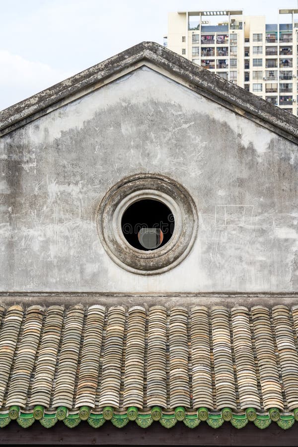 Edificio De Ladrillo Tradicional De Estilo Chino Moderno Foto de ...
