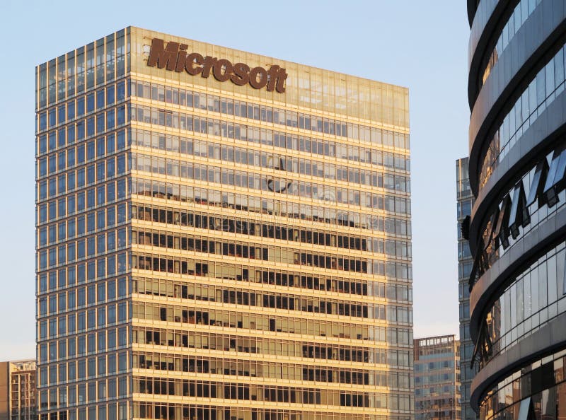 Edificio de Microsoft imagen editorial. Imagen de edificio - 43441000