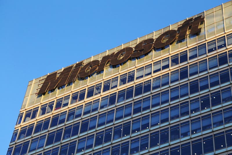 Edificio de Microsoft imagen editorial. Imagen de edificio - 43441000