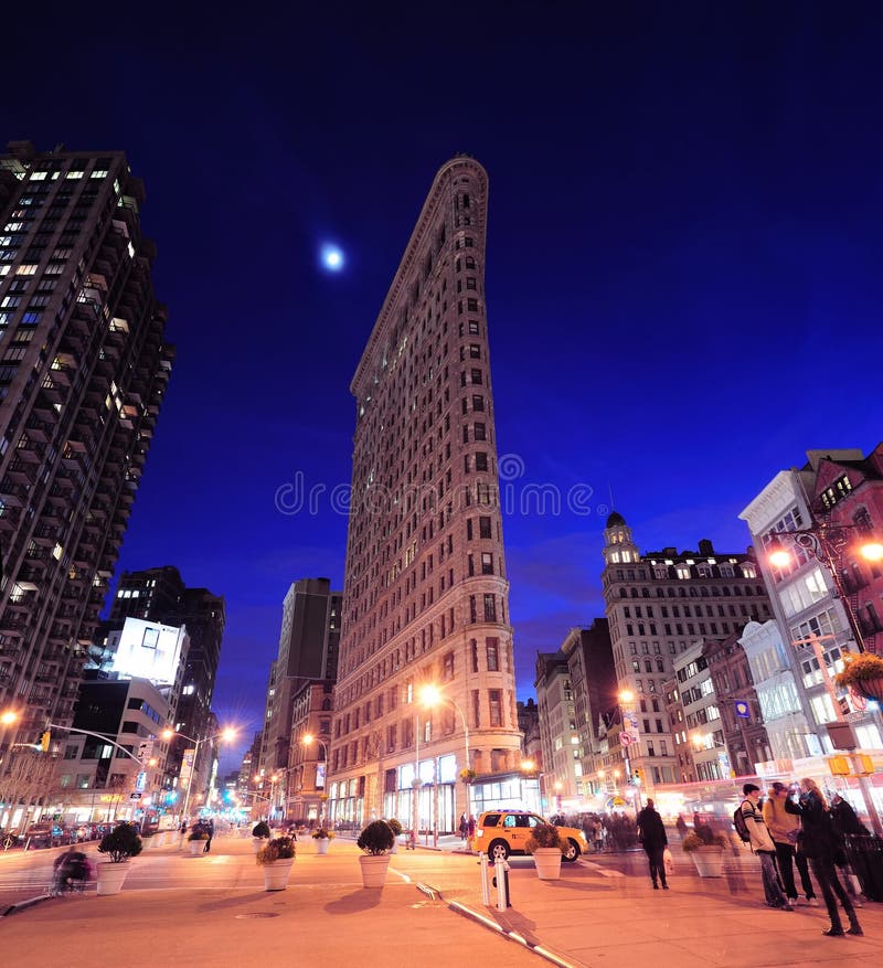 Edificio De New York City Flatiron Foto editorial - Imagen de azul ...