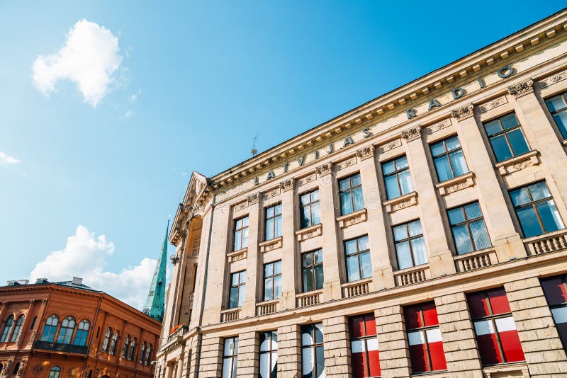 Edificio De Radio Latvijas En Riga, Letonia Imagen editorial - Imagen ...