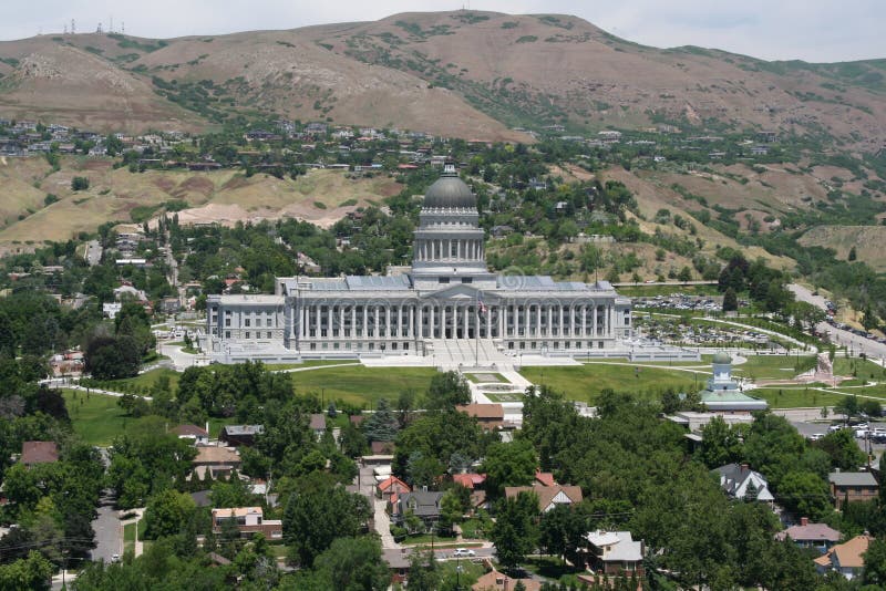Edificio Del Capitolio Del Estado De Utah Foto de archivo - Imagen de ...