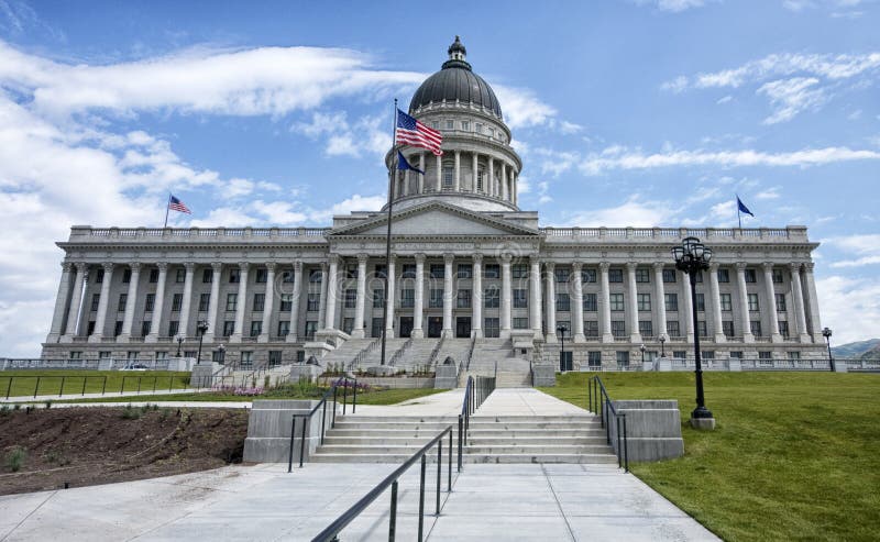 Edificio Del Capitolio Del Estado De Utah Foto de archivo - Imagen de ...