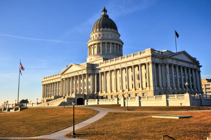 Edificio Del Capitolio Del Estado, Utah Imagen de archivo - Imagen de ...