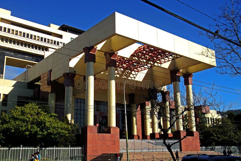 Edificio Del Congreso Nacional En Valparaiso, Chile Imagen de archivo ...