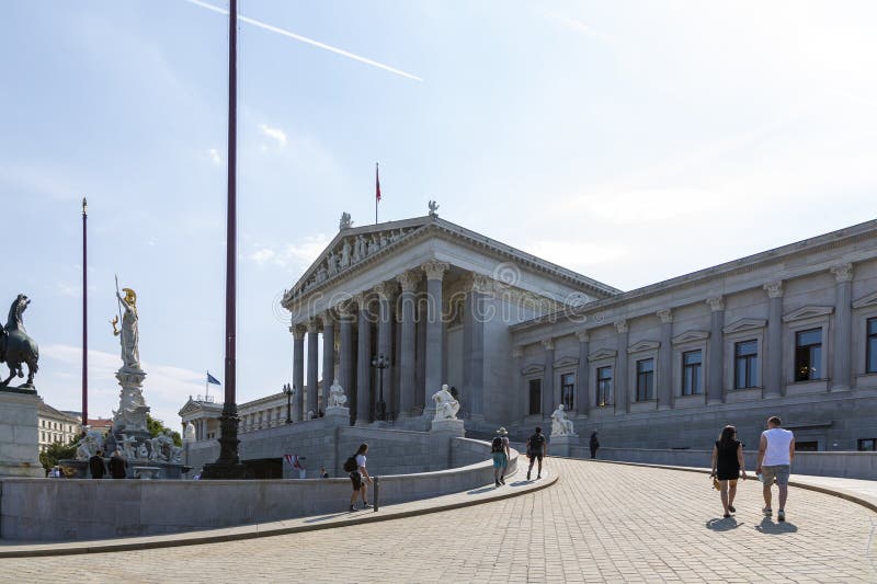 Edificio Del Parlamento Austriaco Foto de archivo editorial - Imagen de ...