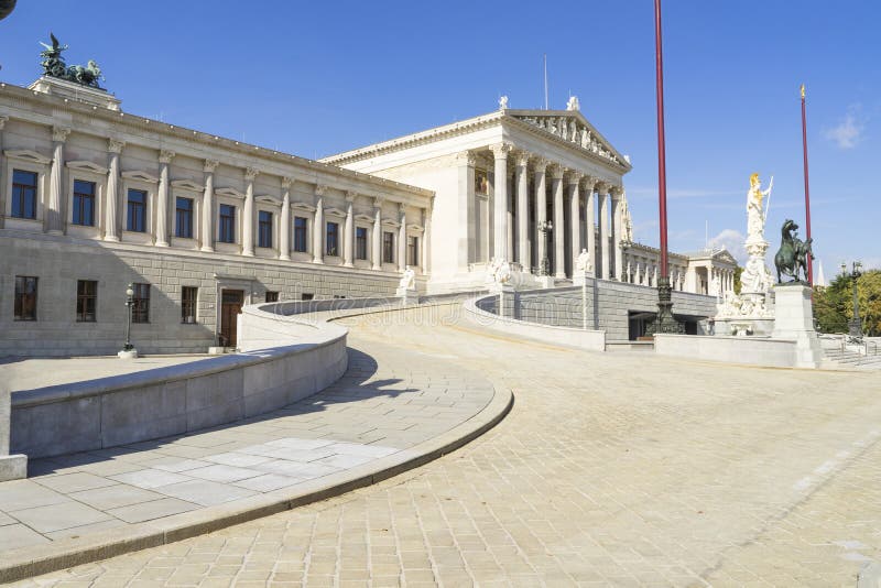 Edificio Del Parlamento Austriaco Vienna Austria Fotografía editorial ...