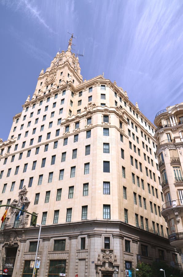 Edificio Di Telefonica a Madrid, Spagna Fotografia Editoriale ...